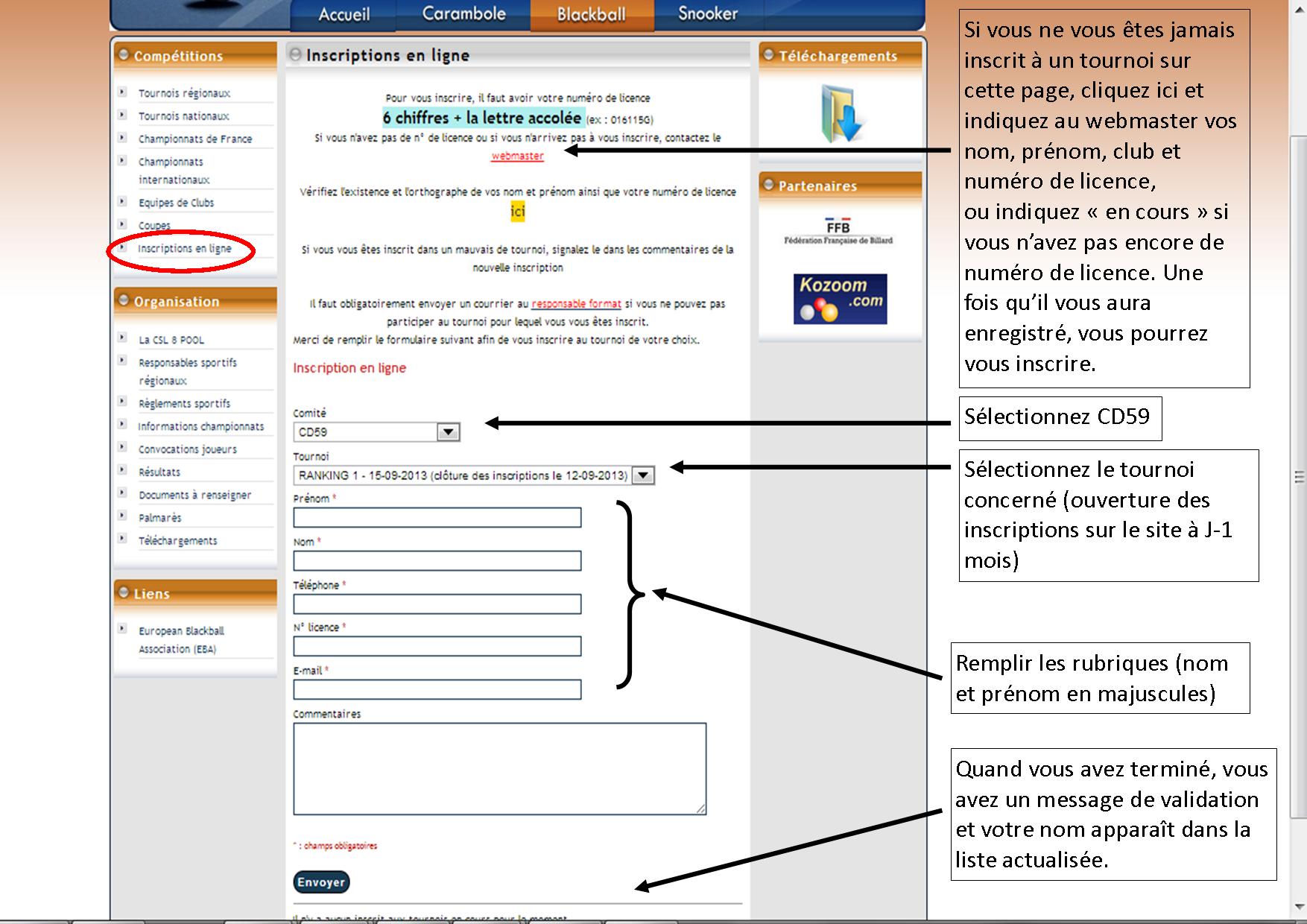 inscription en ligne 2015